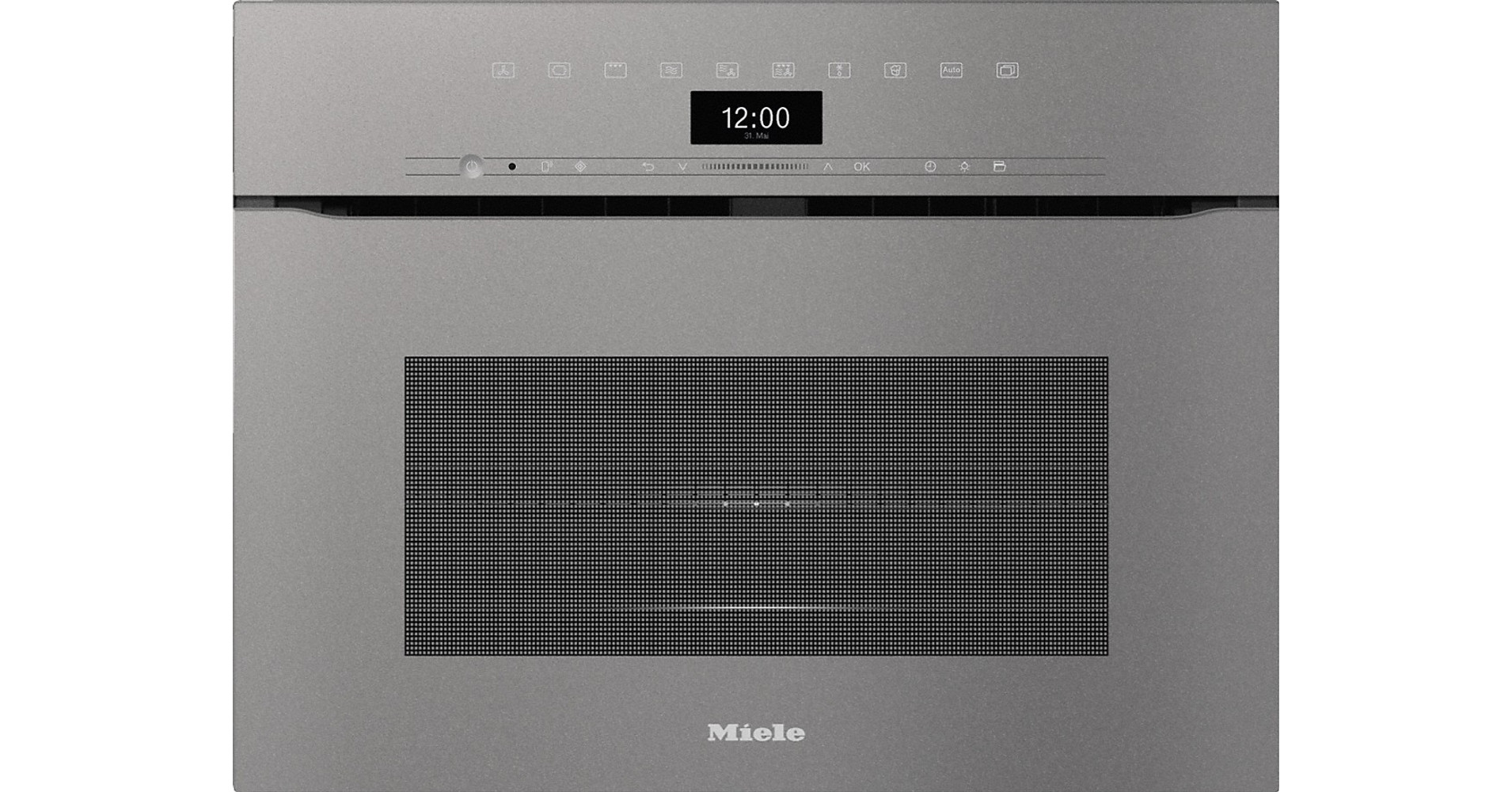 Miele H 7440 BMX grafitszürke fogantyú nélküli mikrohullámú üzemmóddal ...