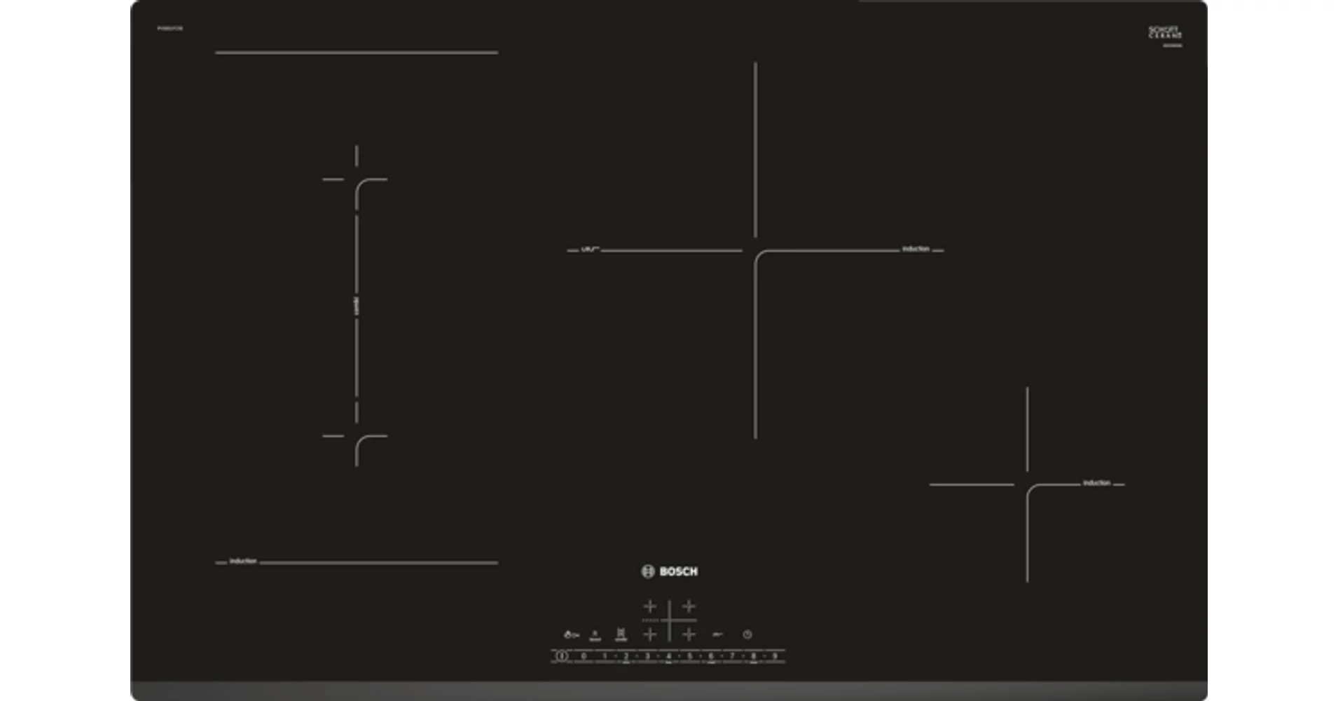 Bosch PVS831FC5E beépíthető indukciós lap 80cm Serie6