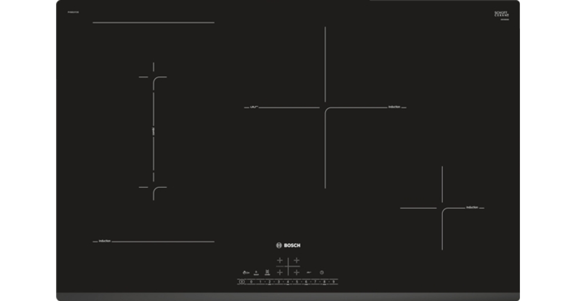 Bosch PVS831FC5E beépíthető indukciós lap 80cm Serie6